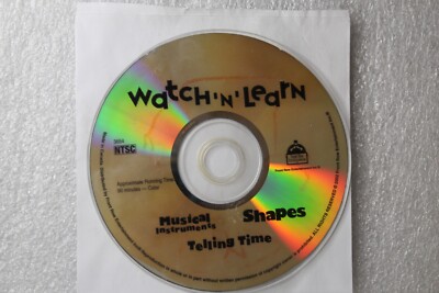 Watch N Learn Musical Instruments Telling Time Shapes DVD [M ...