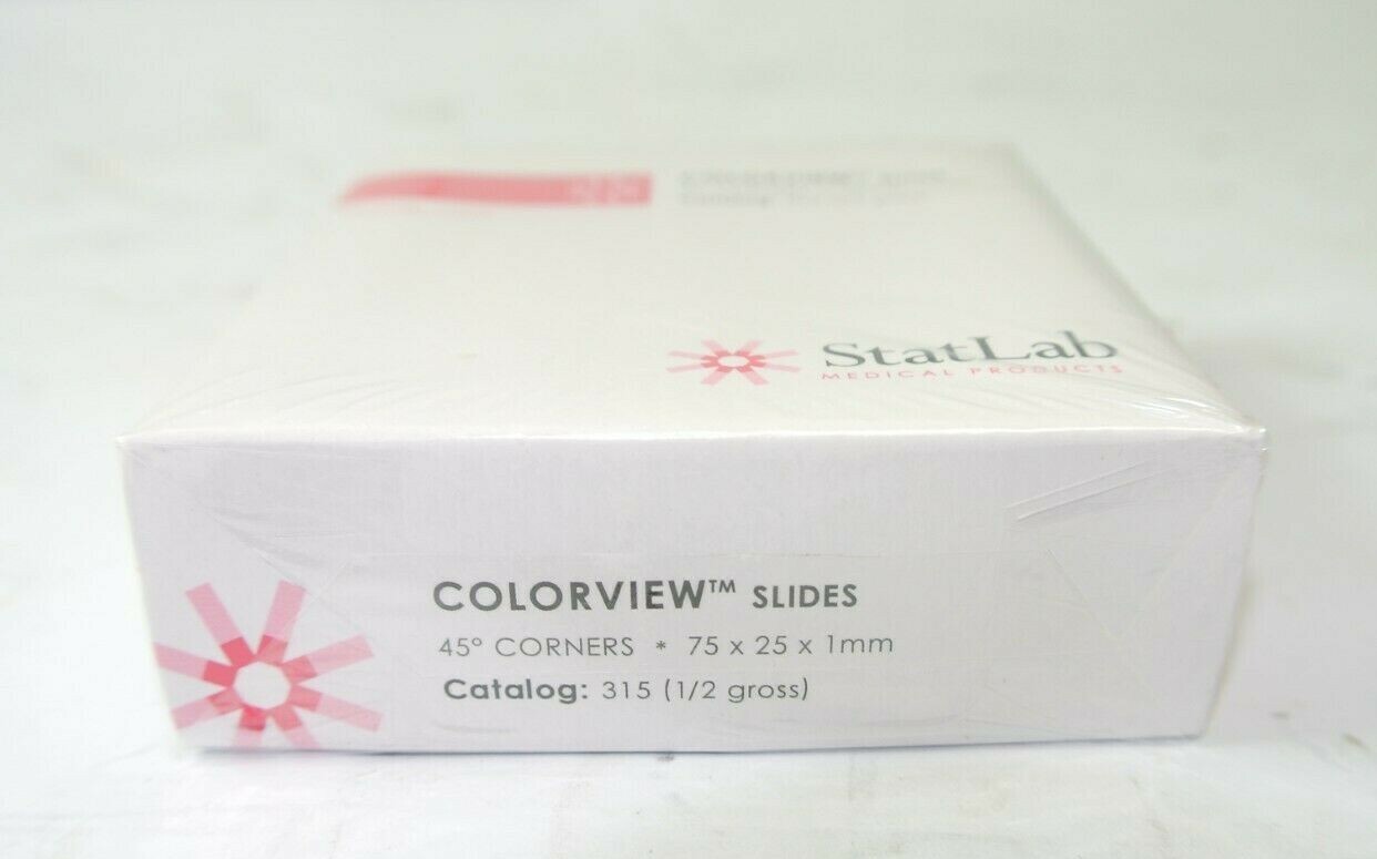 10 Boxes of 72 Statlab Colorview Slides, Orange, 75x25x1mm, Sealed ...