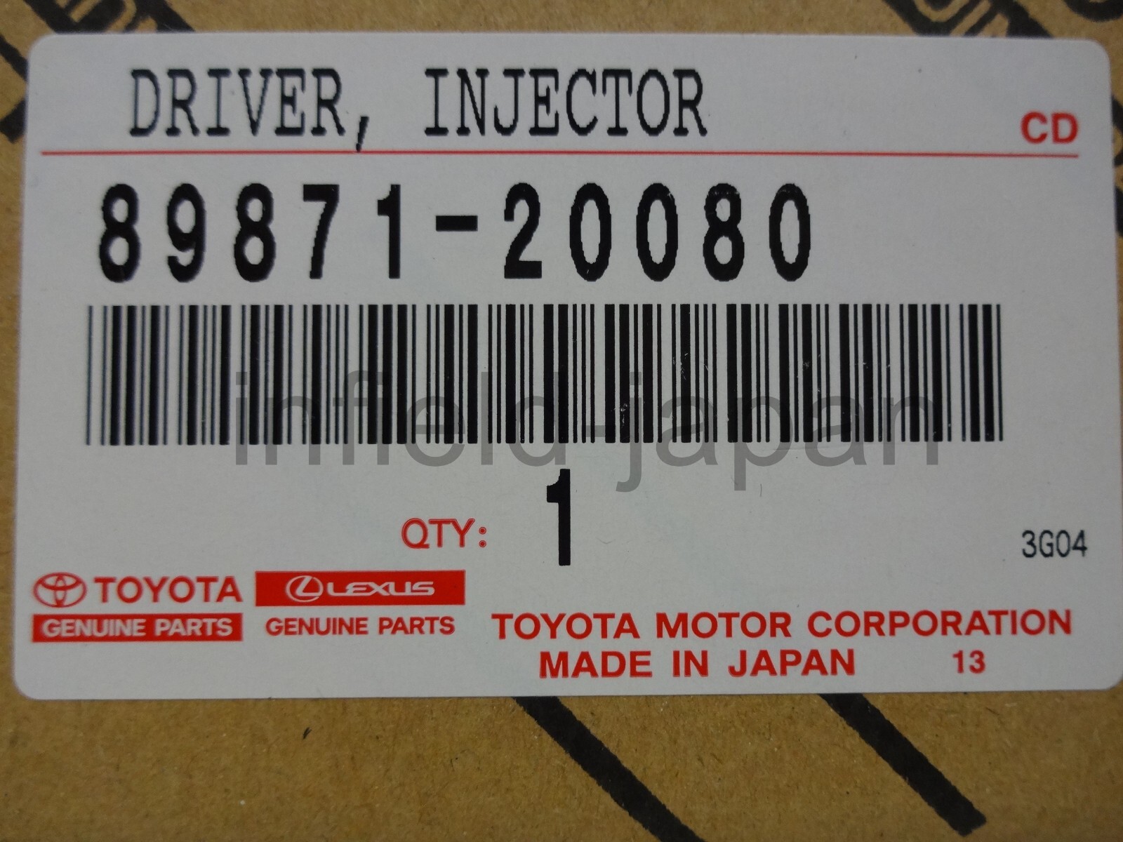 Genuine Toyota Injector Driver ECU 89871-20080 F/S | eBay