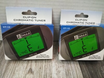 DELTALAB Smart Clip-On Chromatic Tuner CT-10 For Guitars Basses Ukulele ...