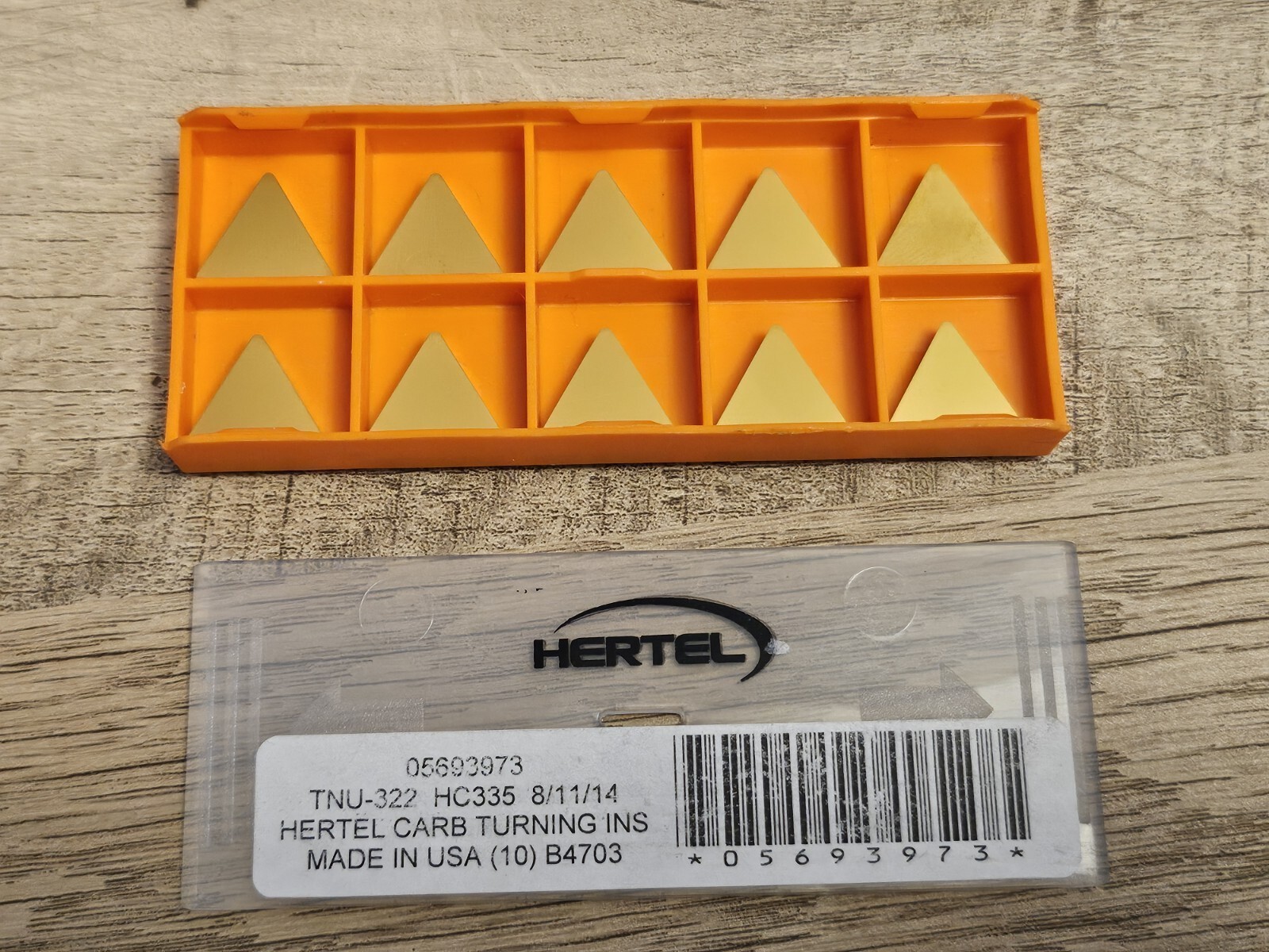 (10 Pcs) HERTEL 05693973 Carbide Turning Insert TNU 322 HC335 | eBay