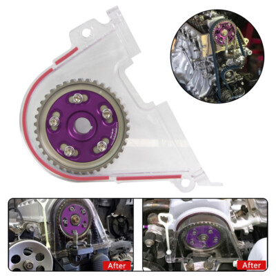 Clear Gear Timing Belt Cover +Cam Gear For Honda Civic D15 D16 SOHC 96 ...
