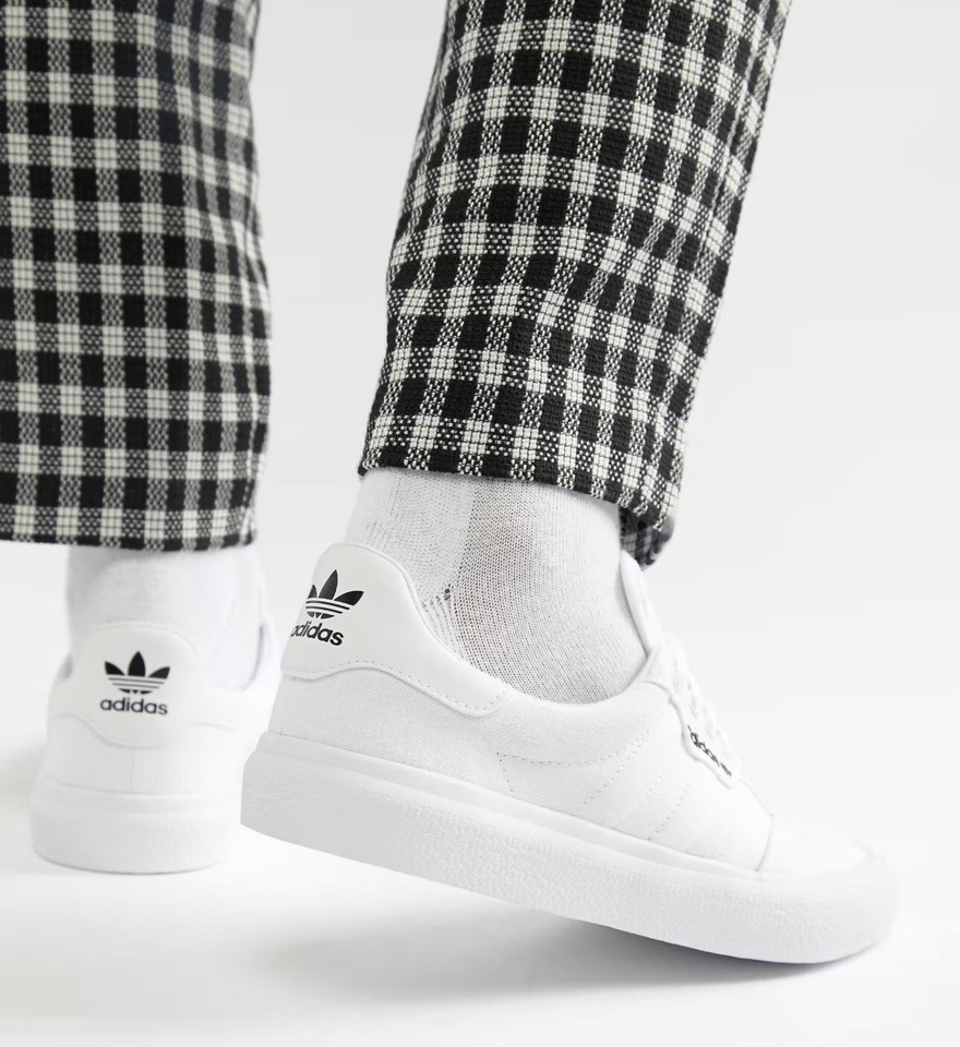 Adidas 3MC Vulc White Black Canvas Men's Sizes New No Box B22705 | eBay