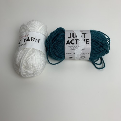 Just Active Yarn Green Just Yarn White Lot Of 2 Knitting Craft NWOT | eBay