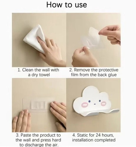 Hair Dryer Cloud Holder Organizer Hanger Rack Storage Wall Mount Adhesive New | eBay