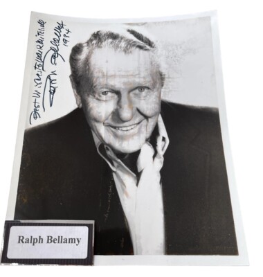 Ralph Bellamy Signed 8X10 Photo, Hollywood Tv, Movie Actor Autograph | eBay