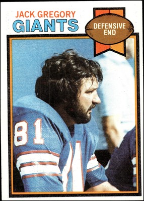 1979 Topps Football 291 Jack Gregory NM-MT | eBay
