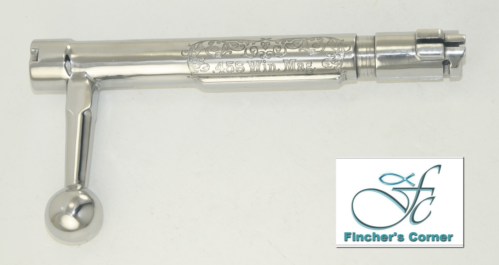 98 Mauser Large Ring Bolt Body Straight Handle Polished & Personalize ...