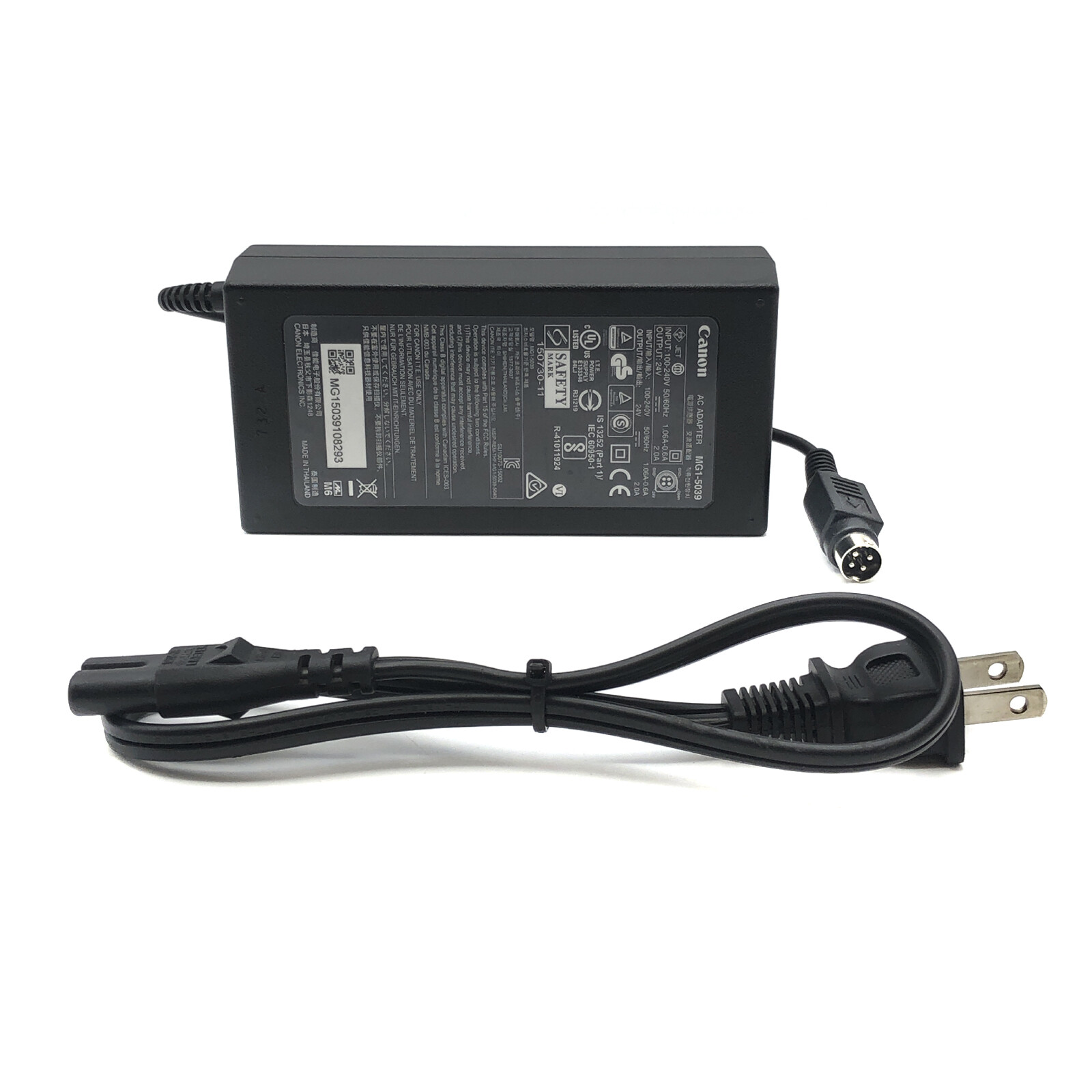 Genuine Canon Mg1-5039 AC Printer Power Adapter 24v 2.0a No Cord OEM ...