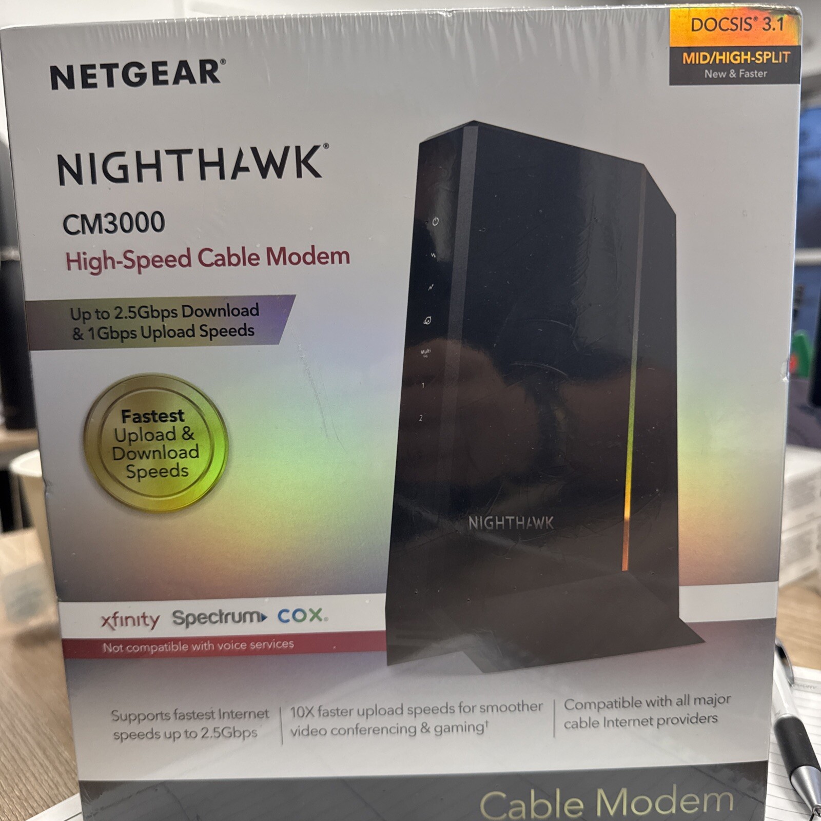 NETGEAR - Nighthawk CM3000 DOCSIS 3.1 Cable Modem - NEW | eBay
