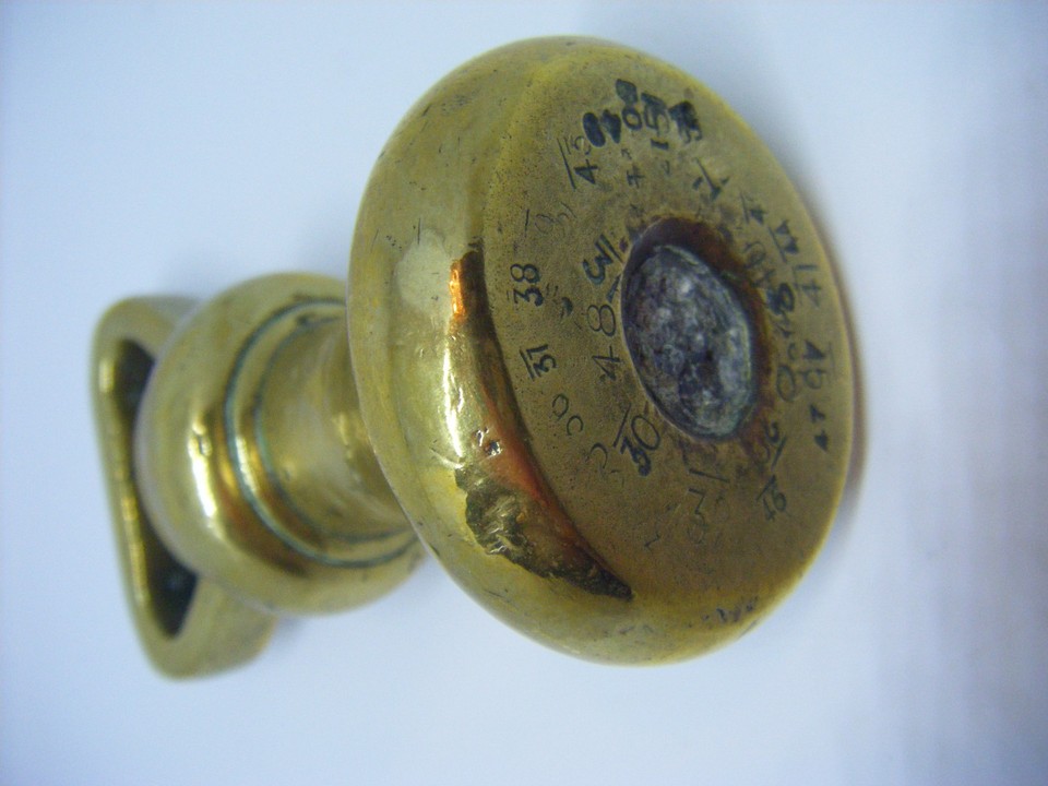 Antique Brass Weight Bell Shape 1 LB Grocers - Unusual Stamps - Lead ...