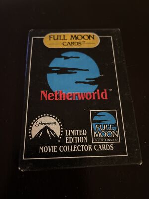 1991 FULL MOON ENTERTAINMENT LIMITED EDITION MOVIE COLLECTOR CARD PACKS ...