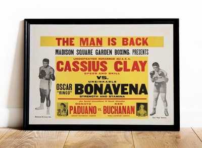 Set of Two Retro Boxing Posters – 60s 70s Heavyweight Fight Night ...