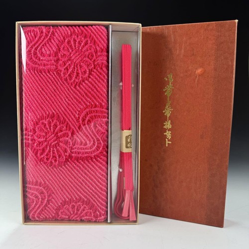 Shibori Obiage Set Pure Silk Kimono Japanese Traditional Accessories No ...