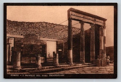 Ruins of Pompei Del Foro Triangolare Italy Postcard | eBay