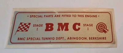 Classic Mini BMC Special Tuning Dept Rocker Cover Sticker | eBay UK