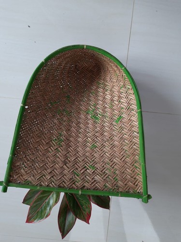 Ceylon Traditional Cane Winnowing Fan Kulla Sri Lanka Hand Carved ...