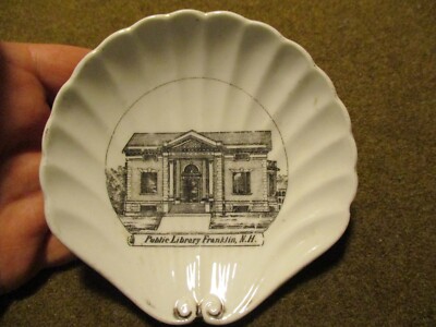 Franklin NH Calm Shell dish Souvenir China, Library, Germany | eBay