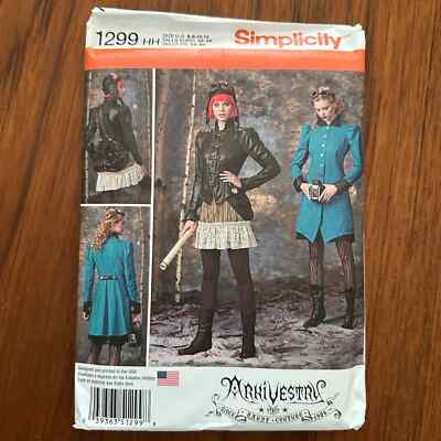 UNCUT Simplicity Pattern 1299 Costume Size 6-12 ArkiVestry | eBay