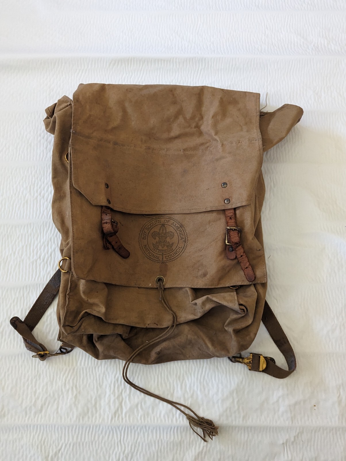 Vtg BOY SCOUTS BSA 574 Yucca Pack Canvas Backpack Rucksack Pack | eBay