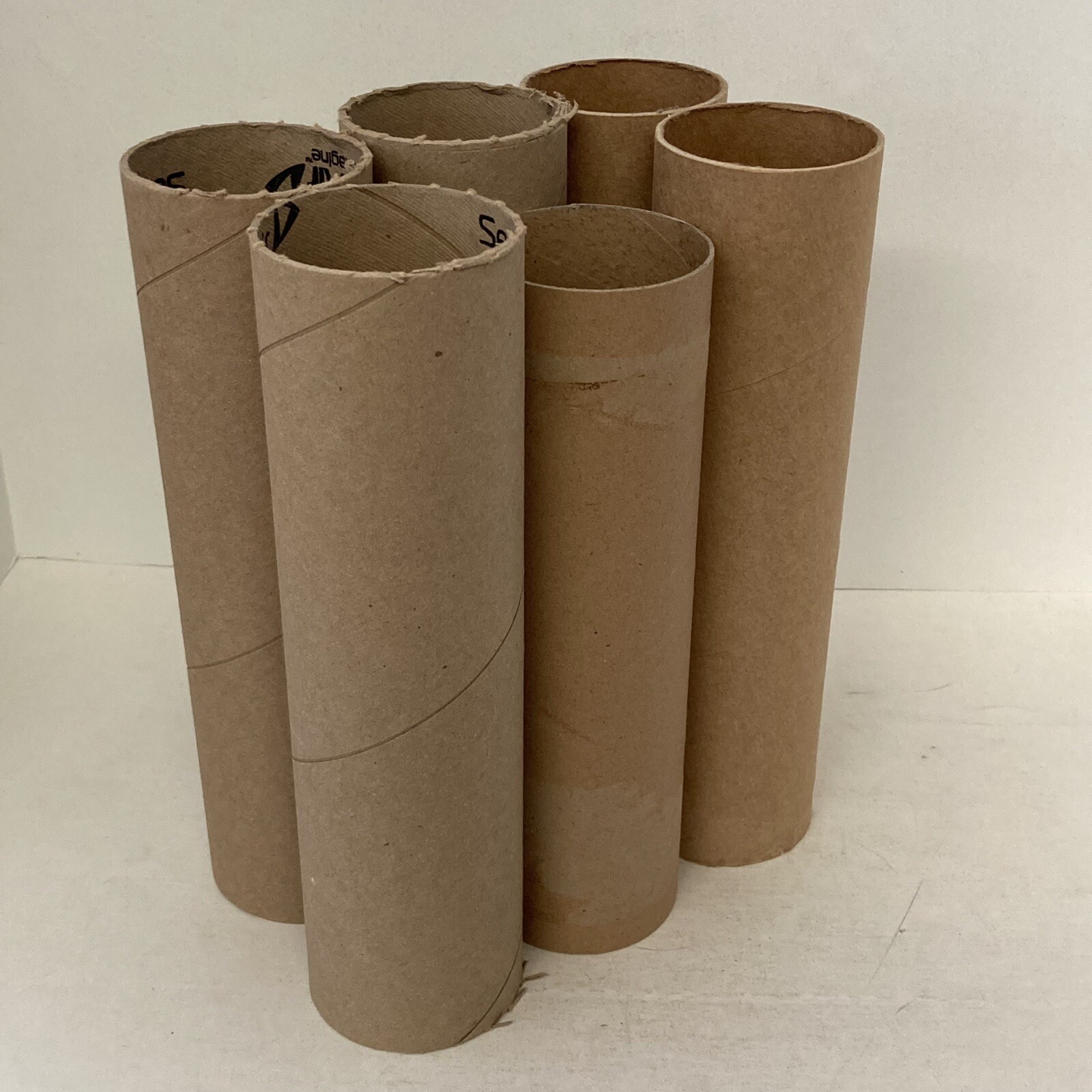 Heavy Duty Cardboard Tubes 11" to 12" Long x 3" Wide Craft Art Projects ...