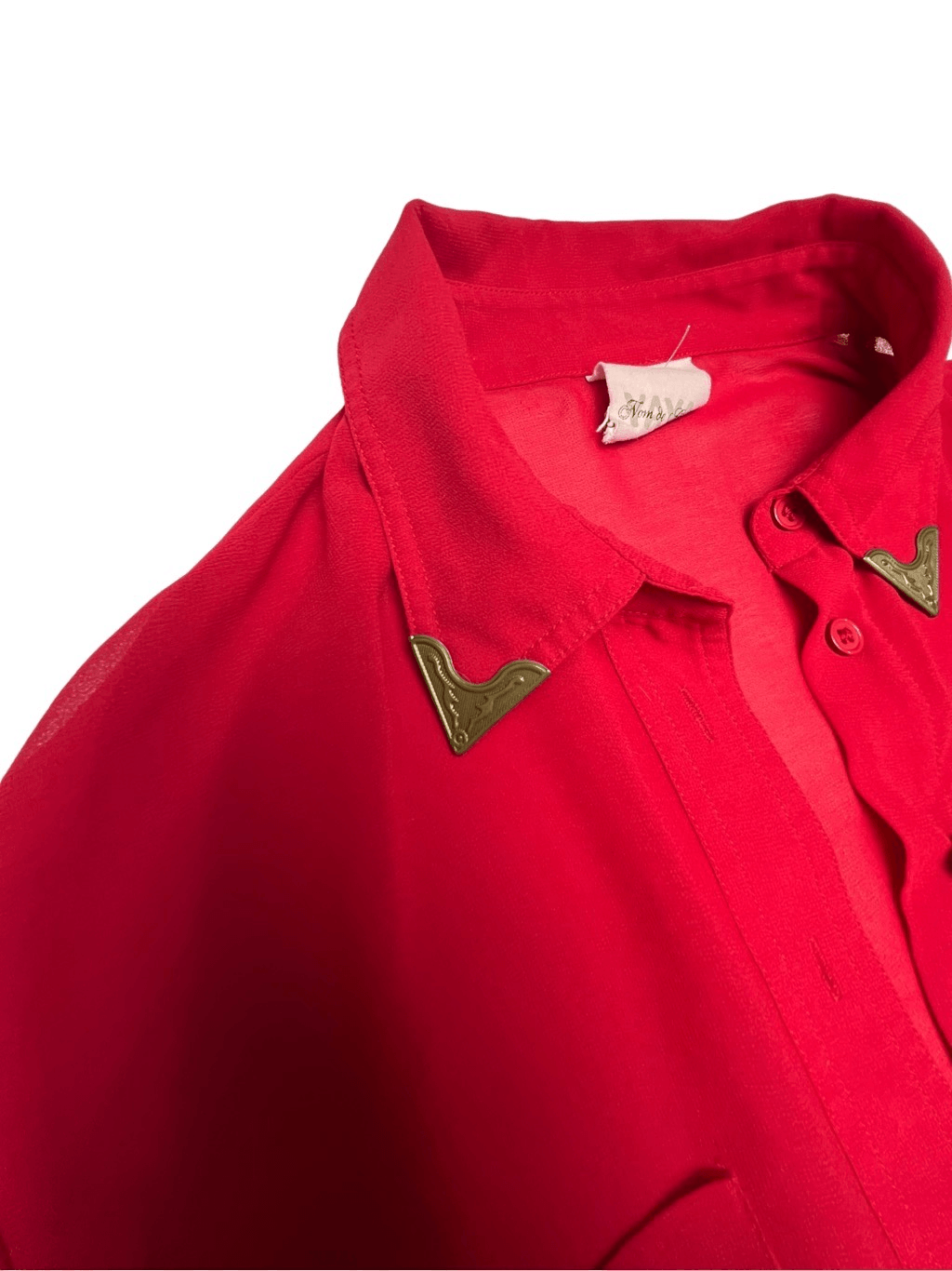 Urban Outfitters Semi Sheer Red Nom de Plume by Yaya Kris Western ...