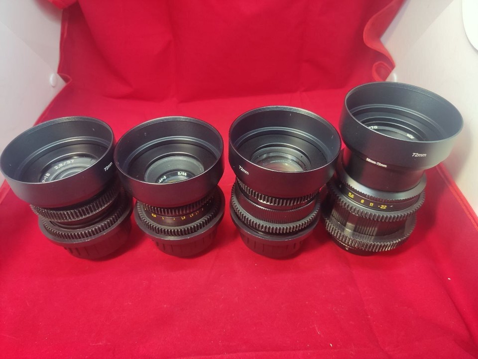 Cine Mod Lens Set 20/28/37/50/58/85/135mm Arri PL Canon Mir Jupiter ...