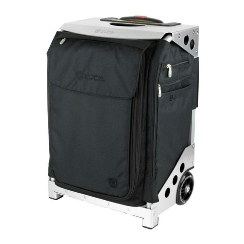 Zuca Flyer Rolling Carry On Case Travel Bag with Black and Silver Frame ...