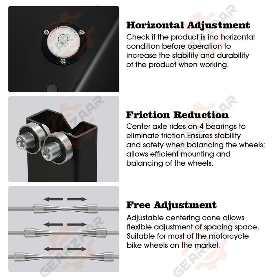 Motorcycle Tyre Balancer Motor Bike Rim Tire Balancing Spin Static ...