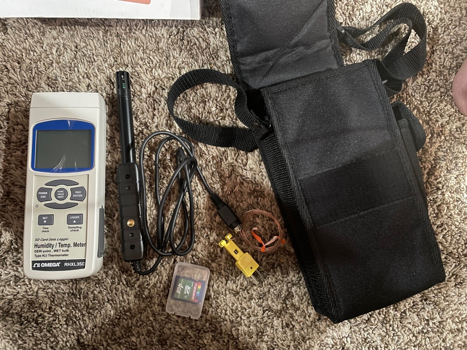 Omega RHXL3SD Handheld Thermometer Hygrometer Data Logger. NEW NO BOX ...