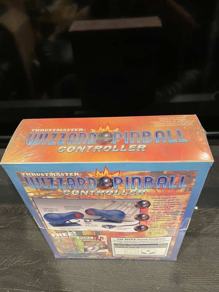 UNIQUE THRUSTMASTER WIZZARD PINBALL CONTROLLERS RARE/VINTAGE SEALED ...