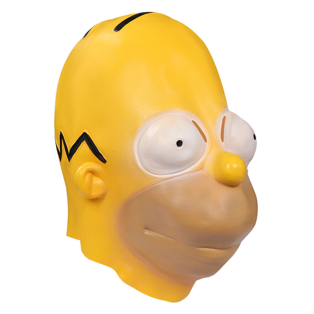 THE SIMPSONS Homer Jay Simpson Mask Cosplay Latex Masks Helmet ...