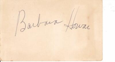 BARBARA HOWAR Signed 3X5 Index Card Writer/Laughing All the Way COA | eBay
