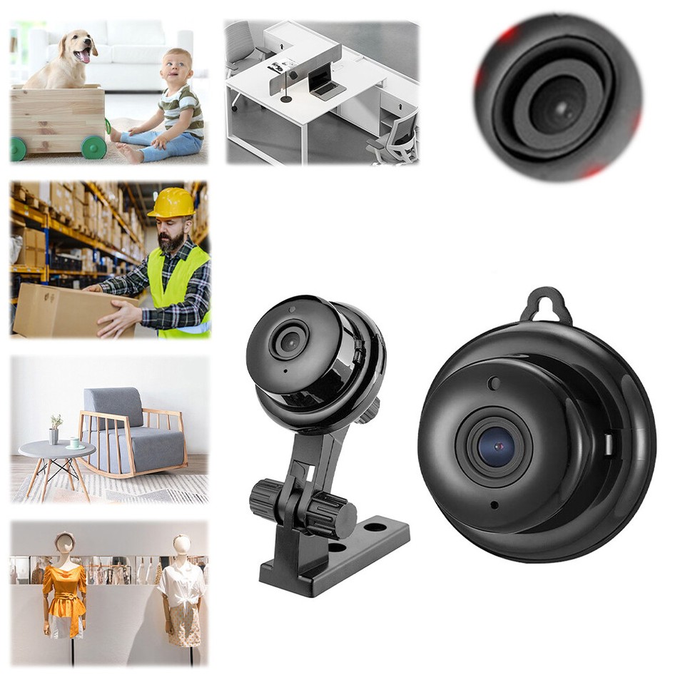 Mini WiFi IP Camera Home Security Camera Two Way Audio HD 1080P Motion ...
