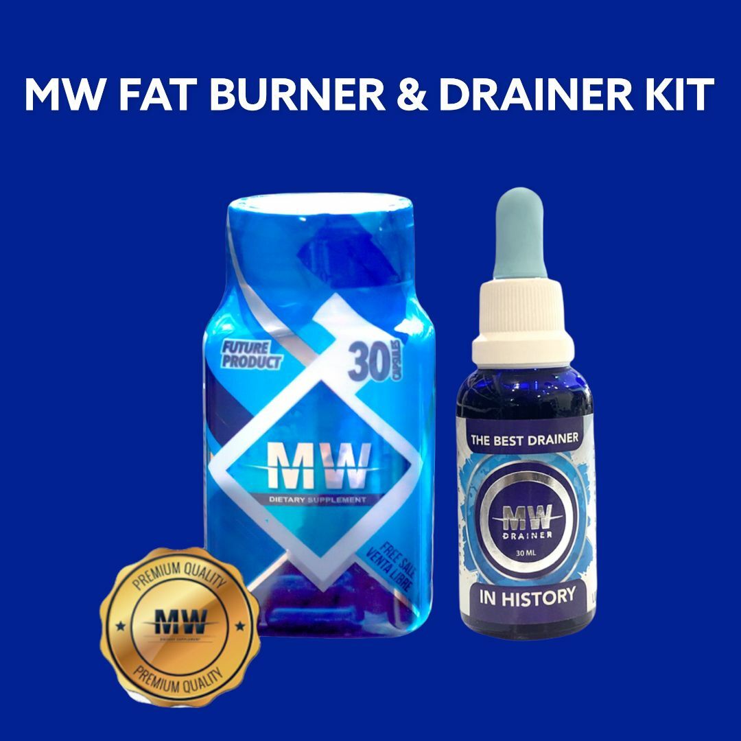 MW DRAINER DETOX KIT & FAT BURNER MAXIMUM STRENGTH/ADELGAZANTE QUEMA ...