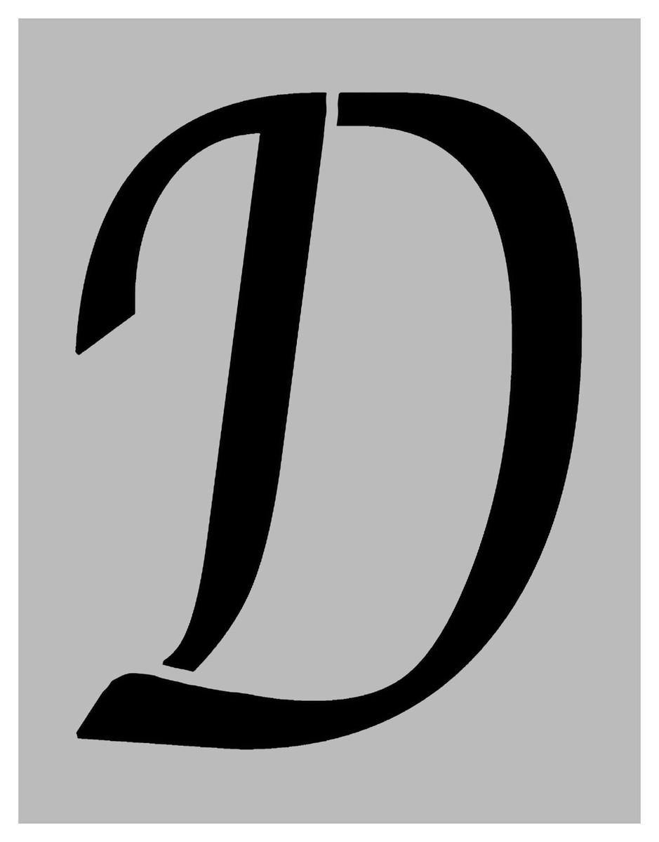 Fancy Capital Letter D