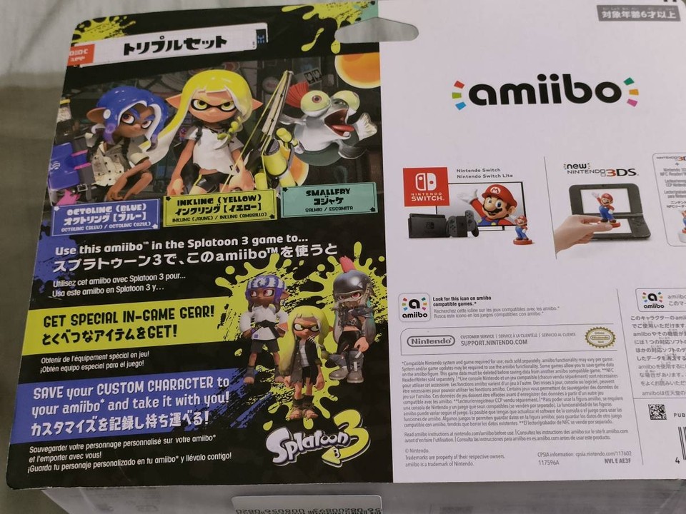 Nintendo amiibo Splatoon 3 Octoling Inkling Smallfry 3 Set New Unopened ...