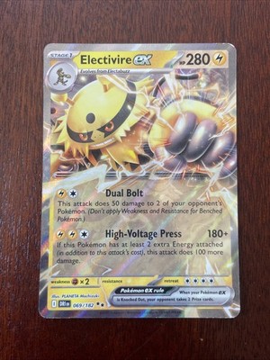 Pokémon Electivire ex 069/182 Sv10: Destined Rivals Holo | eBay Australia