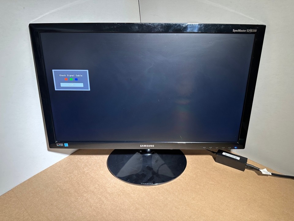 Samsung SyncMaster S24B300 24" LED Monitor 1080 HD VGA HDMI w/ Adapter ...