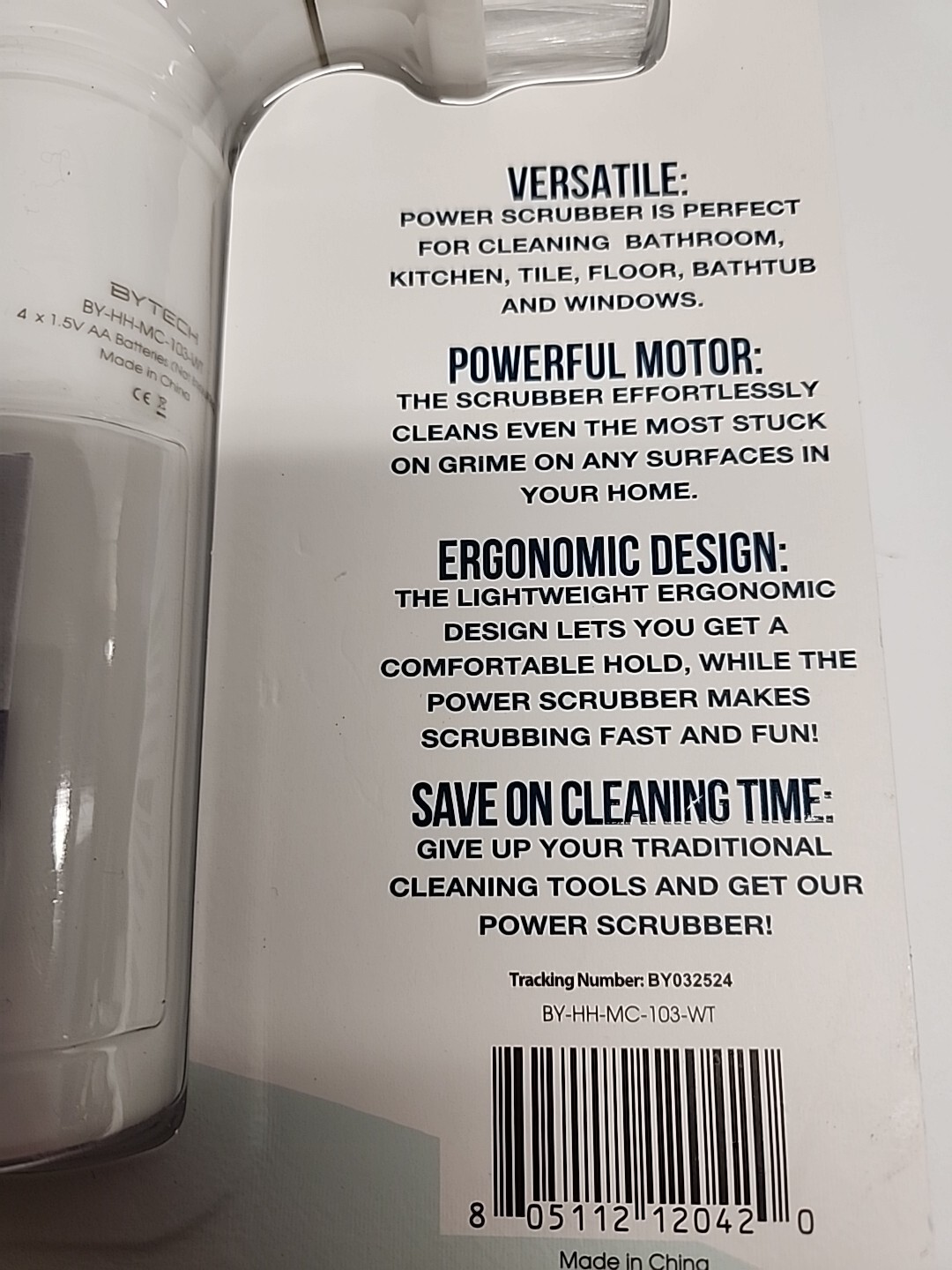 Bytech Power Scrubber with Detachable Brush Head for sale online | eBay