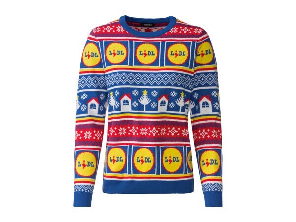 Official Lidl Novelty Christmas Jumper Men Women Soft Elasticated Lidl ...