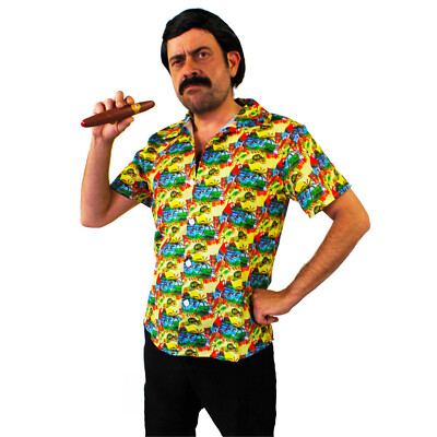 PABLO ESCOBAR COSTUME MENS DRUG LORD FANCY DRESS COLOMBIAN CARTEL ...