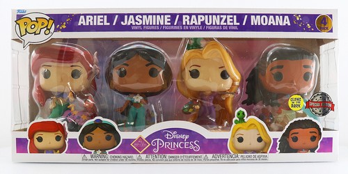 Buy Funko POP! Disney Ultimate Princess: 4-Pack Ariel Jasmine Rapunzel ...
