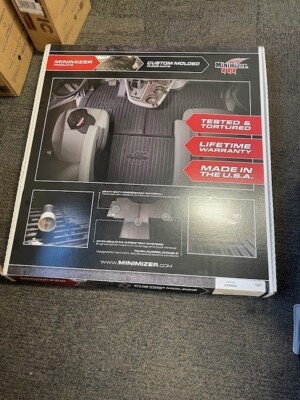 Minimizer 10002342 Floor Mats Black, 3 Piece, With Minimizer Logo ...