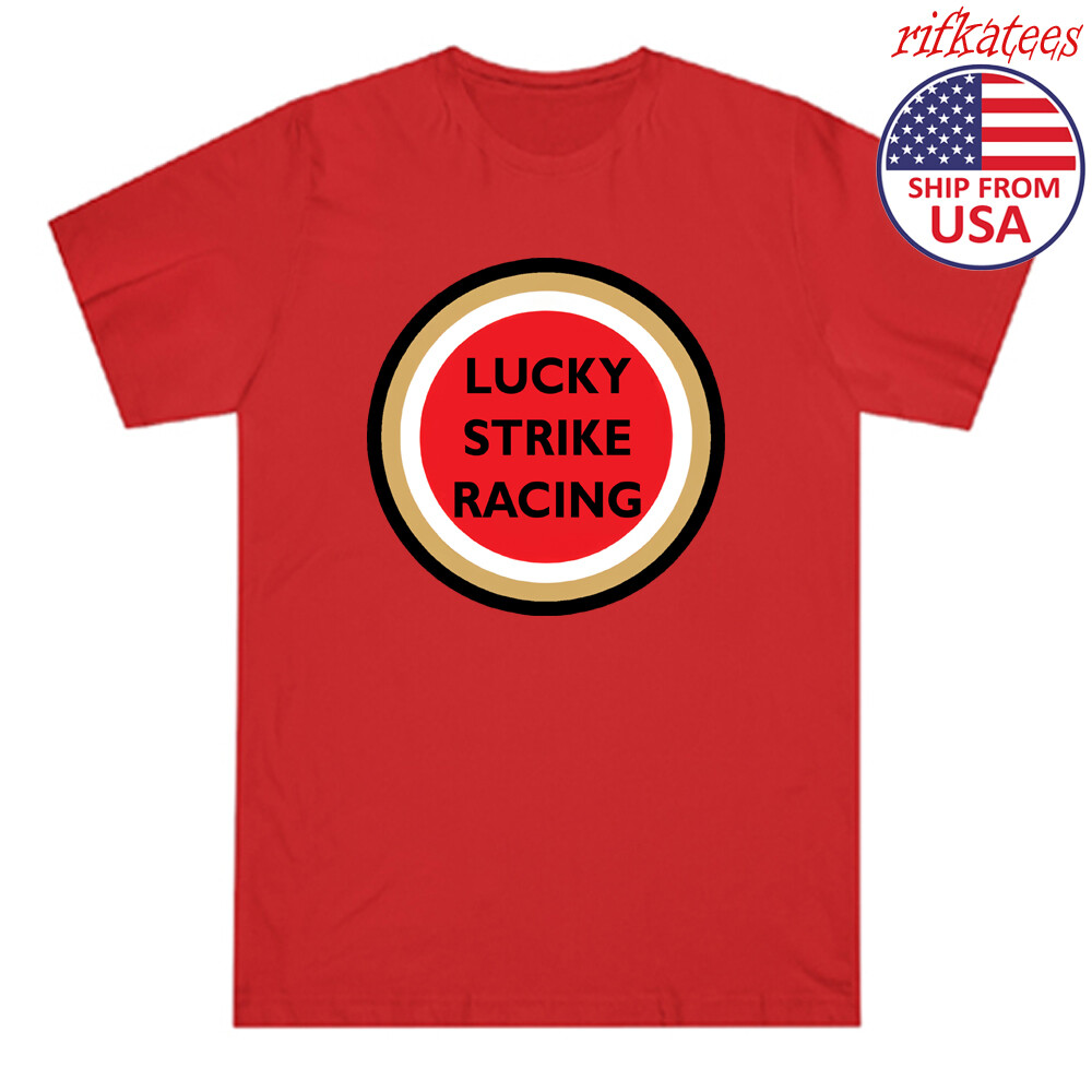 Lucky Strike Racing Team Motorcycles Car Men's Red Size S to 5XL | eBay