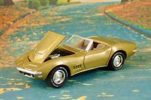 3rd Gen 1969 Chevrolet Corvette 427/430 ZL1 V-8 Convertible 1/64 Scale ...