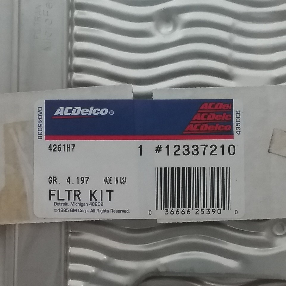 NEW ACDELCO 12337210 Automatic Transmission Fluid Filter Kit | eBay