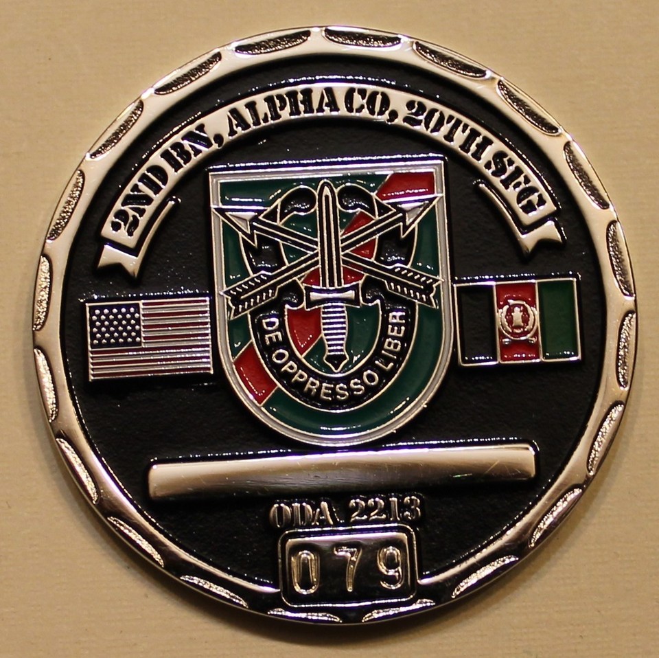 20th Special Forces Gp Airborne 2 BN A Co OEF 2009-10 ser#79 Army ...