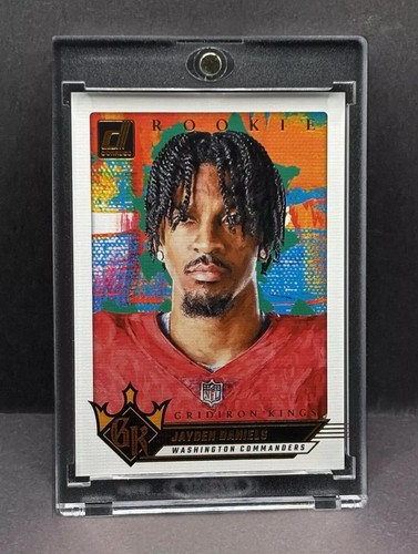 Jayden Daniels RC RARE ROOKIE CANVAS INVESTMENT CARD SSP PANINI ROY MVP ...