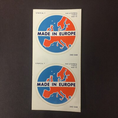 KTM Made in Europe Decal Sticker 1980's | eBay